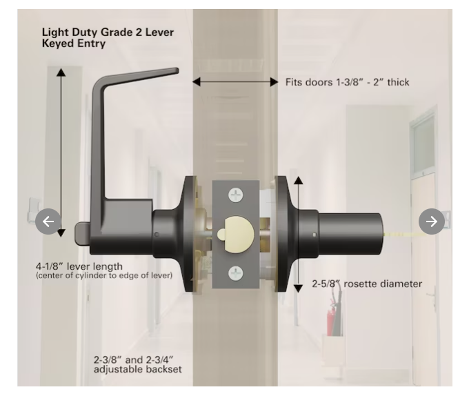 BC40049(Satin Chrome) & BC40098(Matte BLack) COMMERCIAL LIGHT DUTY ...