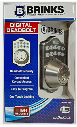 2680 & 2780 Brink's Digital Deadbolt - DISCONTINUED – Brinks.Care