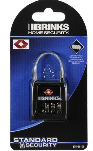 175-25105 25mm 3-Dial Resettable Combination TSA Travel Lock – Brinks.Care