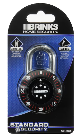 172-49006 48mm Dial Combination Padlock – Brinks.Care